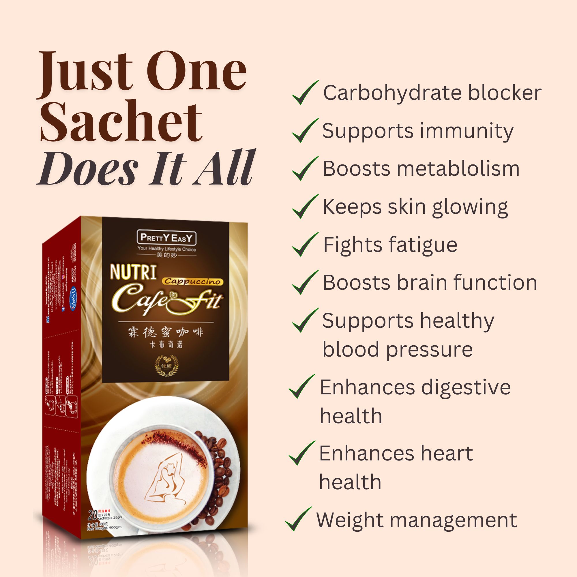 Pretty Easy Nutri Cappuccino Starter Kit - Manadr