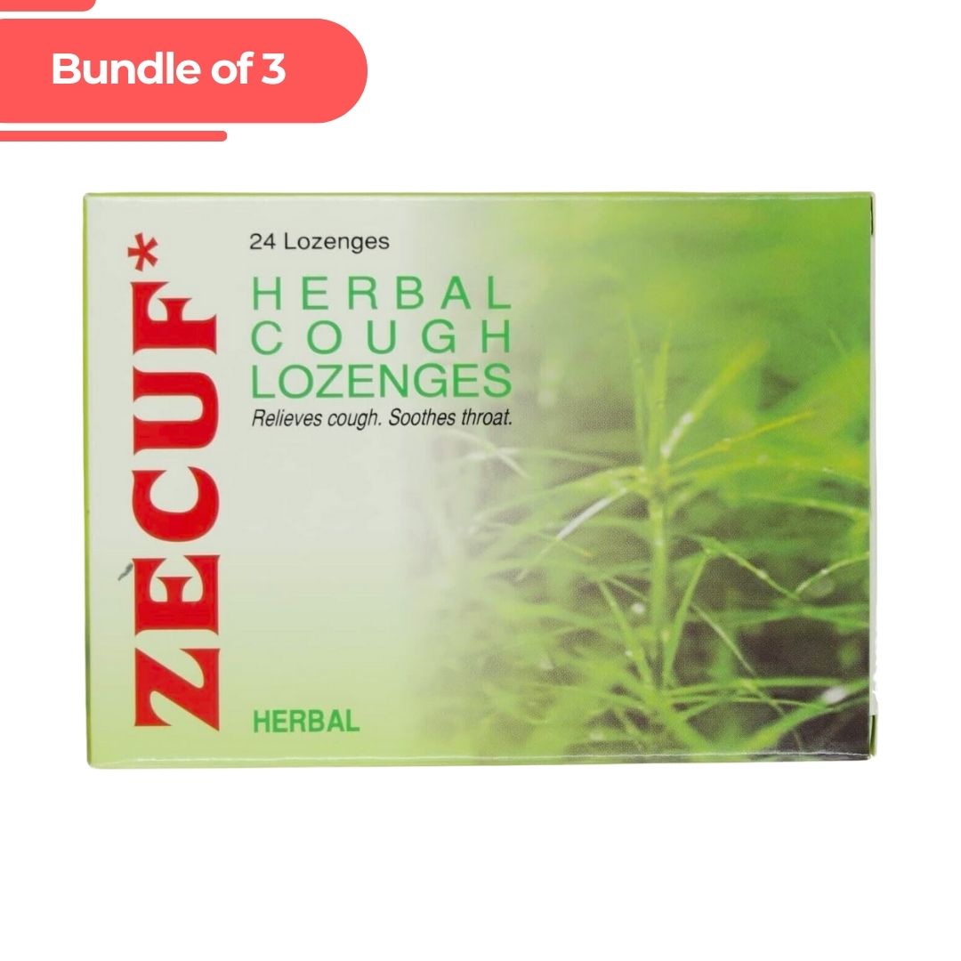ZECUF HERBAL LOZENGES 24'S - 3 Boxes - Manadr
