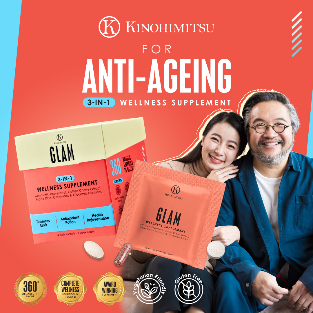 Kinohimitsu 3-in-1 supplement Glam 14's - Manadr