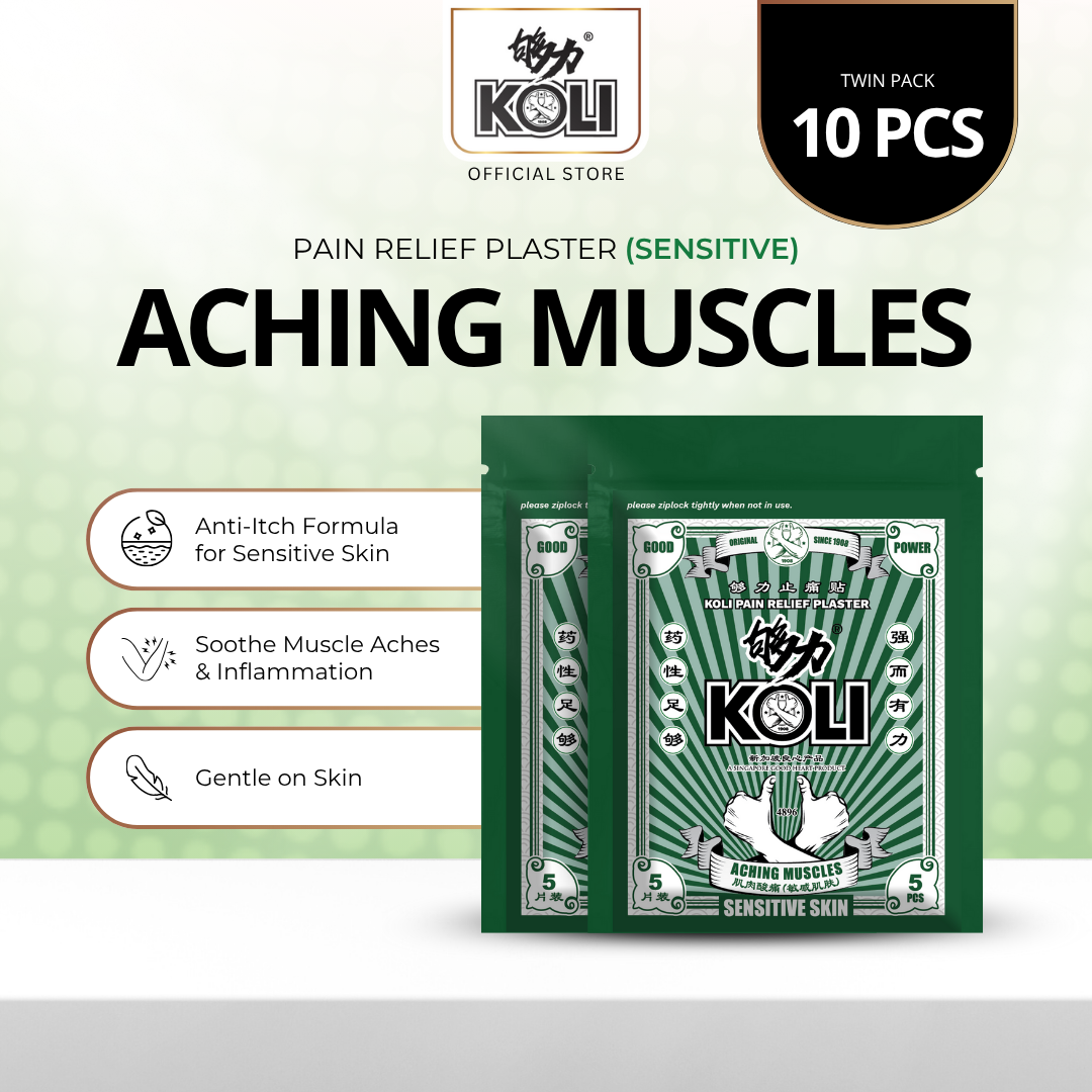 够力 KOLI SENSITIVE SKIN Pain Relief Plaster - Twin Pack 10 Pieces ...