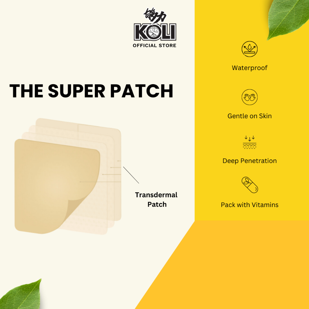 够力 KOLI HANGOVER Relief Patch - 8 Pieces Pack (DRINKING POWER) - Manadr