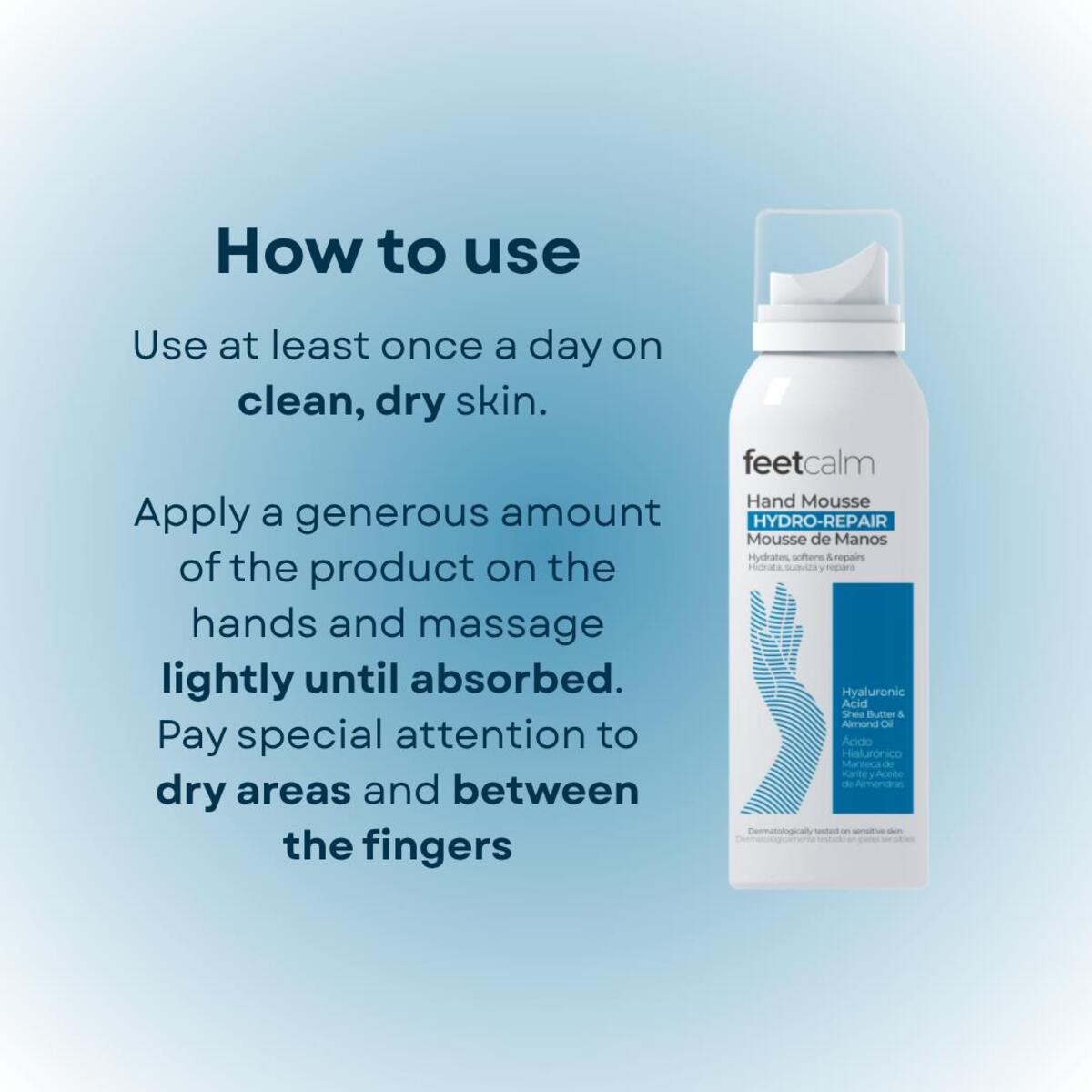 Feetcalm Hand Mousse Hydro-Repair 125ml - Manadr