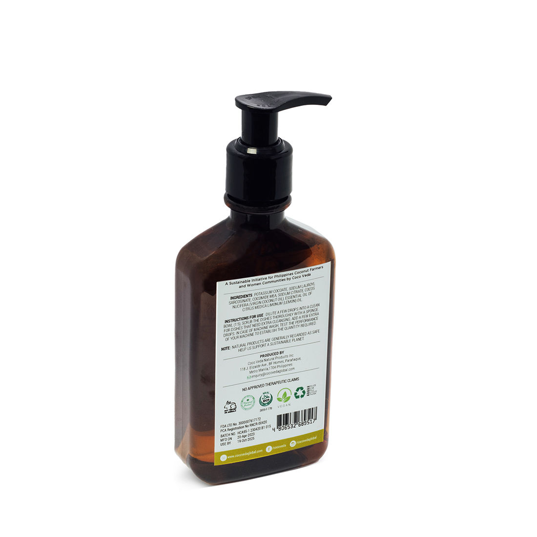 Coco Veda Dish Wash 200ml - Manadr