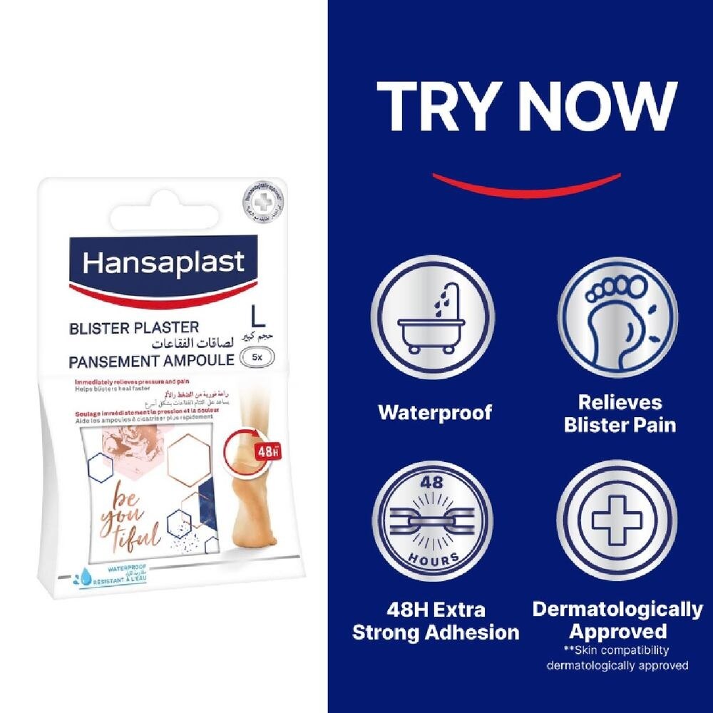 HANSAPLAST SOS Blister Plaster Large 5s - Manadr